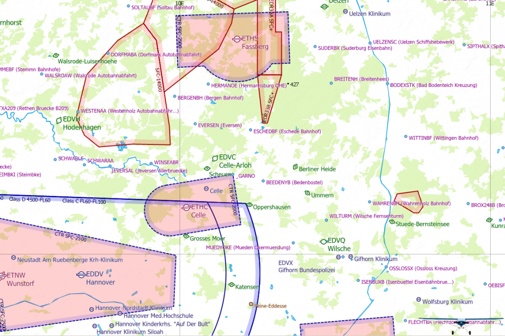 Celle-Scheuen Glider Turnpoints | Discovering Eagle